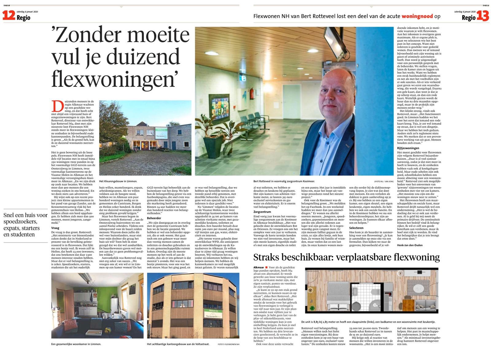 "Zonder moeite vul je duizend flexwoningen" - FlexWonen NH